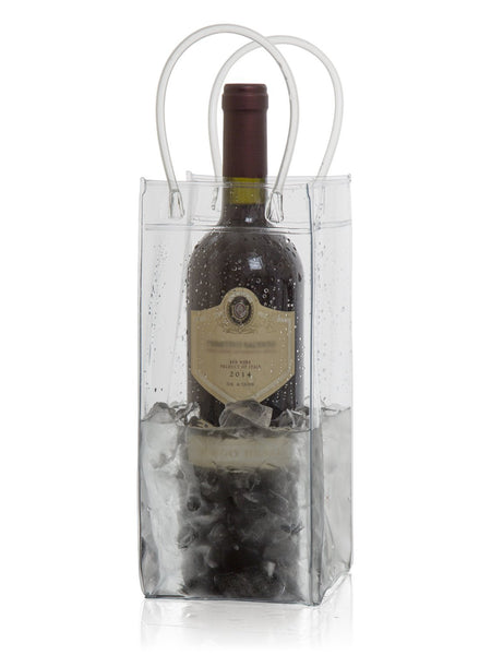 Wine Chiller Ice Bucket Plastic Bag Wine Cooler With Handles – Wine And ...